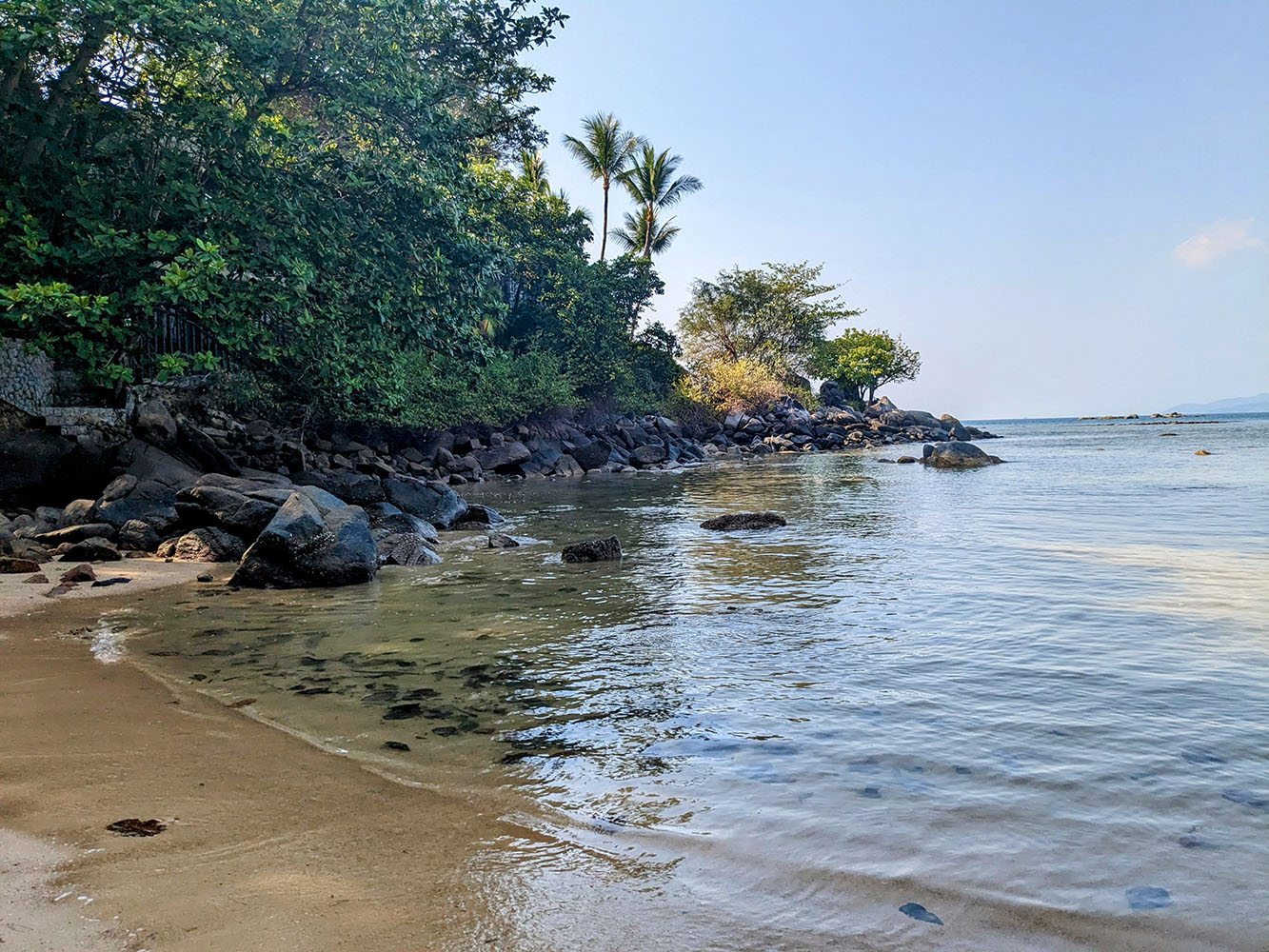 A selection of wave-free beaches in Phuket during the low season ...